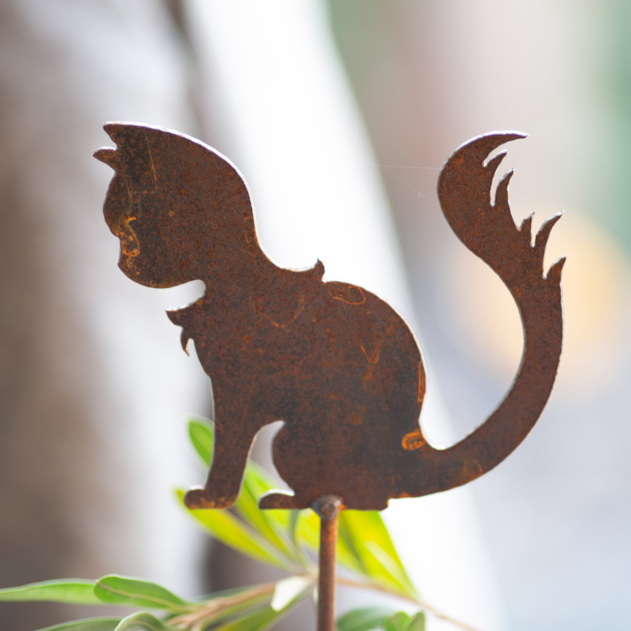 Fluffy Tail Cat POT BUDDY | Gravelly Beach Metalworks