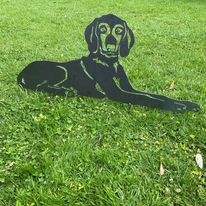 Gunter the German Pointer Short Hair Dog | Gravelly Beach Metalworks